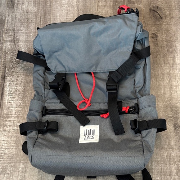 Topo Designs | Bags | Topo Designs Charcoal And Black Backpack | Poshmark
